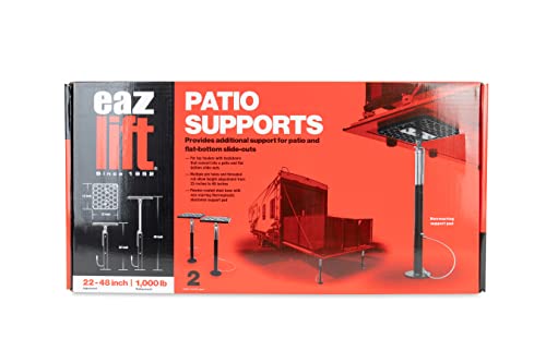 EAZ LIFT RV Patio Supports - Provide Your RV Patio Additional Support - Compatible with Toy Haulers and Flat Bottom Slide-Outs (48869)