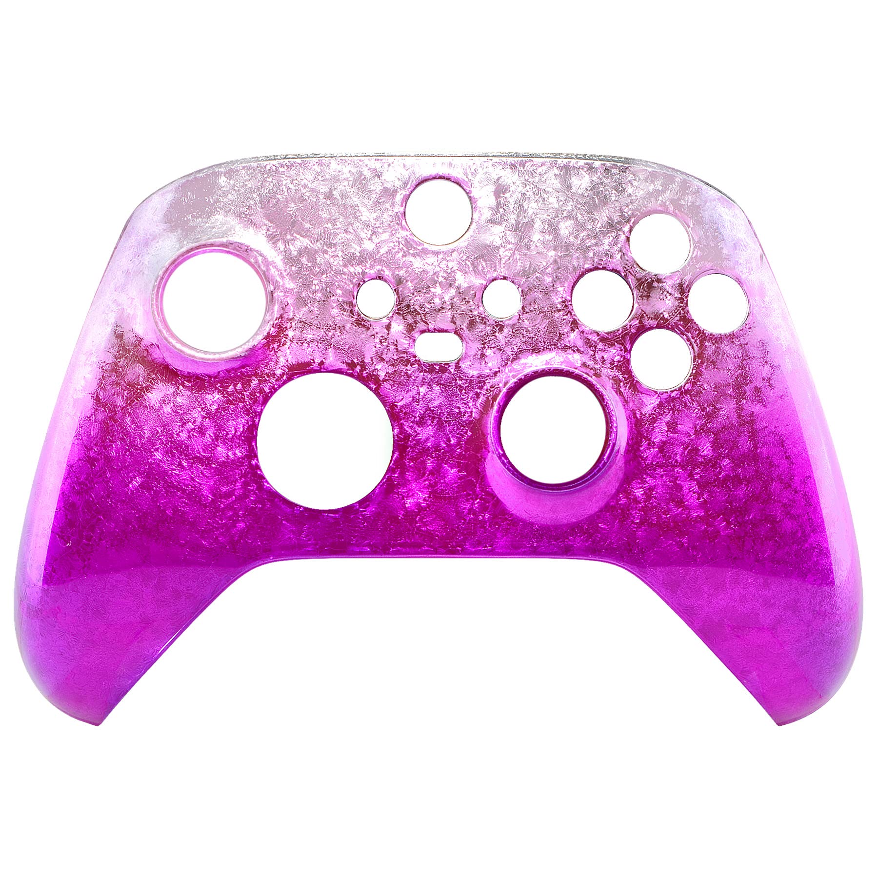 eXtremeRate Custom Shell for Xbox Core Wireless Controller - Revamp Your Gaming Gear - Ice Flake Magenta Replacement Acessories Cover Faceplate for Xbox Series X & S Control [Controller NOT Included]