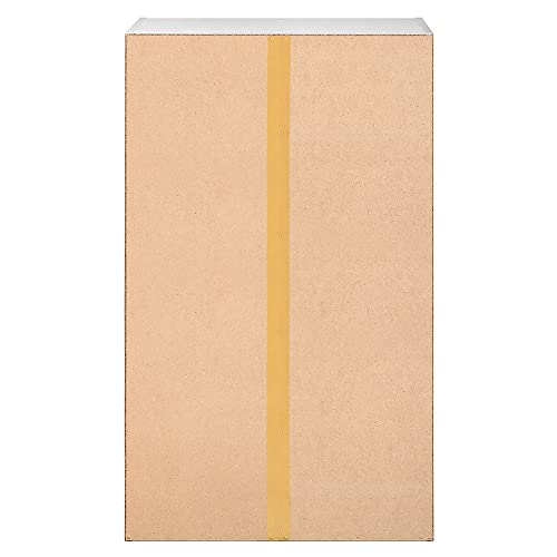 Amazon Basics 5-Cube Organizer Bookcase, White, Solid, 19.5 x 9.4 x 31.5 inch