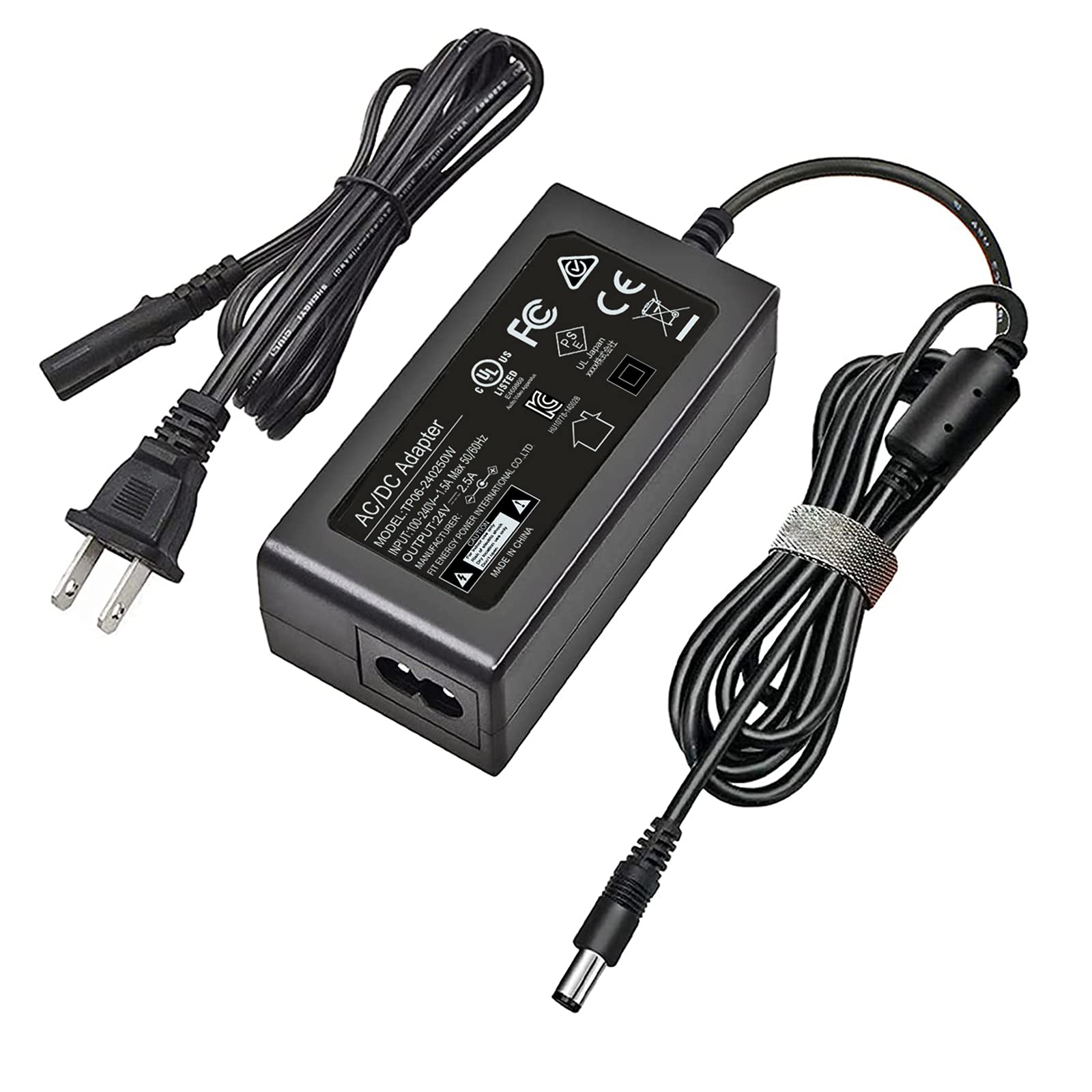 UL Listed 24V AC/DC Adapter Charger Power Cord for Fu Jitsu ScanSnap Scanner Fi-7160 Fi-7260 Fi-7180 Fi-7280 Fi-5120C Fi-5220 Fi-5530C Fi-6110 Fi-6140 Fi-6230 Fi-6240 S1500 S1500M