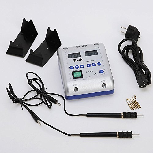 DOC.ROYAL Lab Electric Waxer Carving With Two Pens & 6 Wax Tip/Pot 110V JT-21