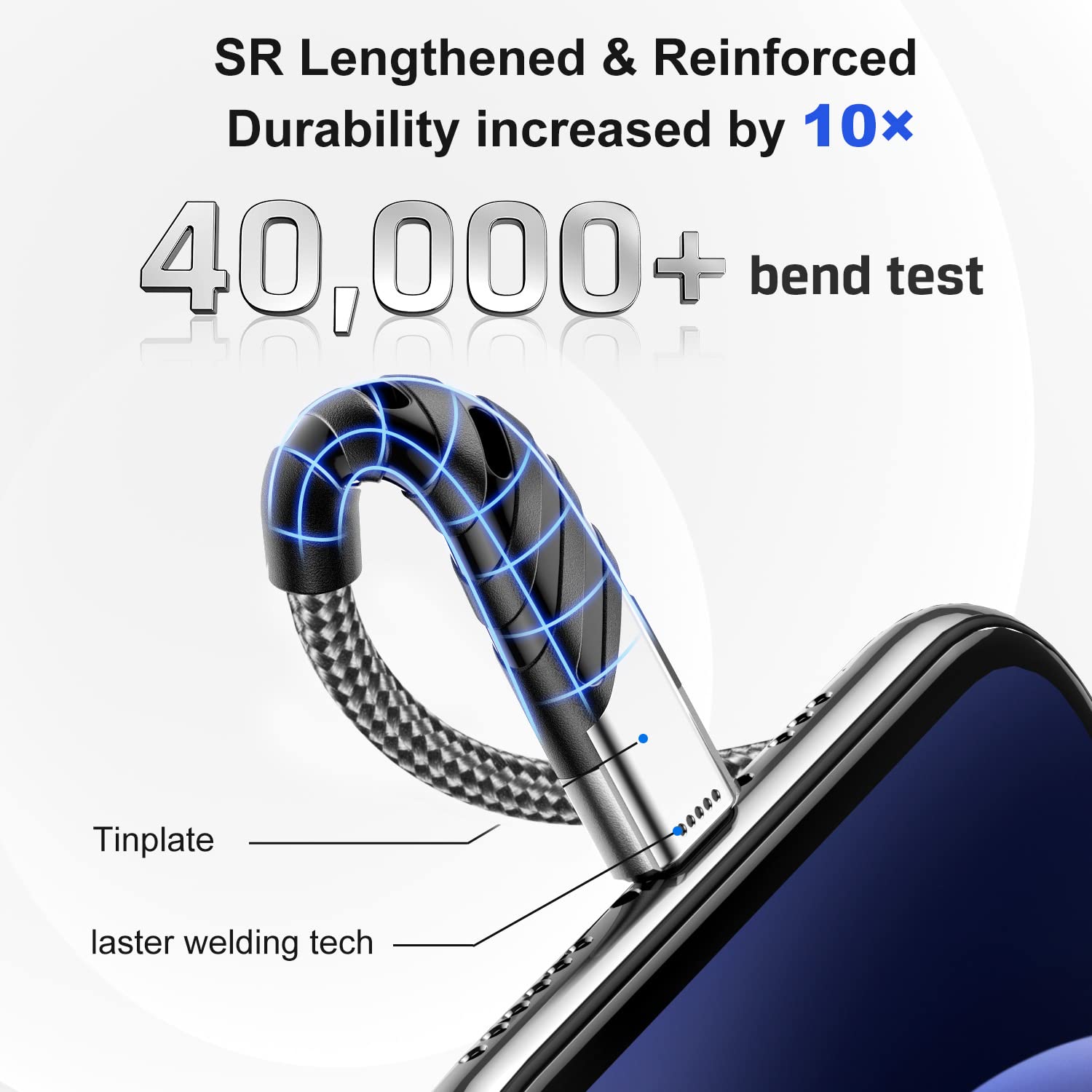 20W Nylon USB C to Lightning Cable 6ft 2Pack, USB C iPhone Charger, Apple MFi iPhone Charger Cord Fast Charging Compatible with iPhone 14 13 Pro 12 Pro Max 12 11 X XS XR 8 Plus, AirPods Pro, iiPad