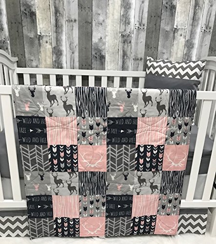 Baby Chevron, Baby Bedding, Woodland, Buck, Deer, Crib Bedding, Nursery Room, Babylooms