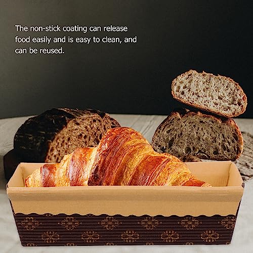 Alipis 25pcs bread tray cake stencil cake pans loaf pan bread pan baking pan Disposable Baking Mold Toast baking loft bread containers nonstick bakeware oven pan bread box Medium Paper
