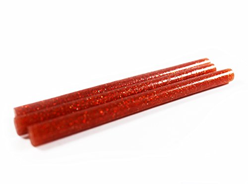 Crafters Square Mini Glue Sticks - Glitter - Red, Green, Gold, Silver - 15 sticks in package