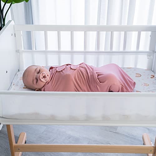 Comfy Cubs Swaddle Blanket Baby Girl Boy Easy Adjustable 3 Pack Infant Sleep Sack Wrap Newborn Babies (Small 0-3 Months, Blush, Mauve, Mulberry)