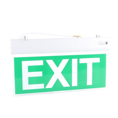 3W LED Emergency Exit Sign Light Acrylic Safety Indicator Lamp 12 LEDs Egress Light Command