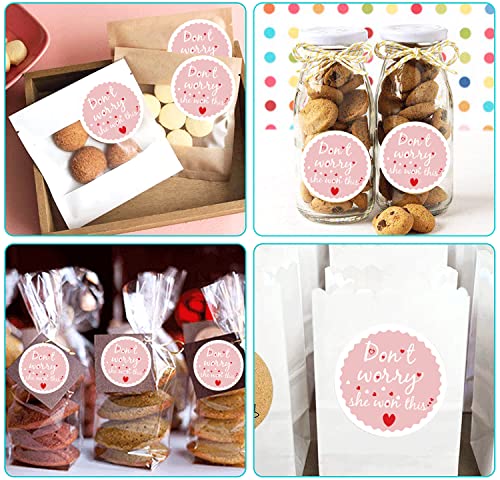 Don’t Worry She Won This Stickers Small Shop Stickers 1.5 Inch Thank You Customer Appreciation Circle Sticker Labels 500 Pcs Thank You Stickers for Small Businesses Packaging Sticker,Handmade Stickers
