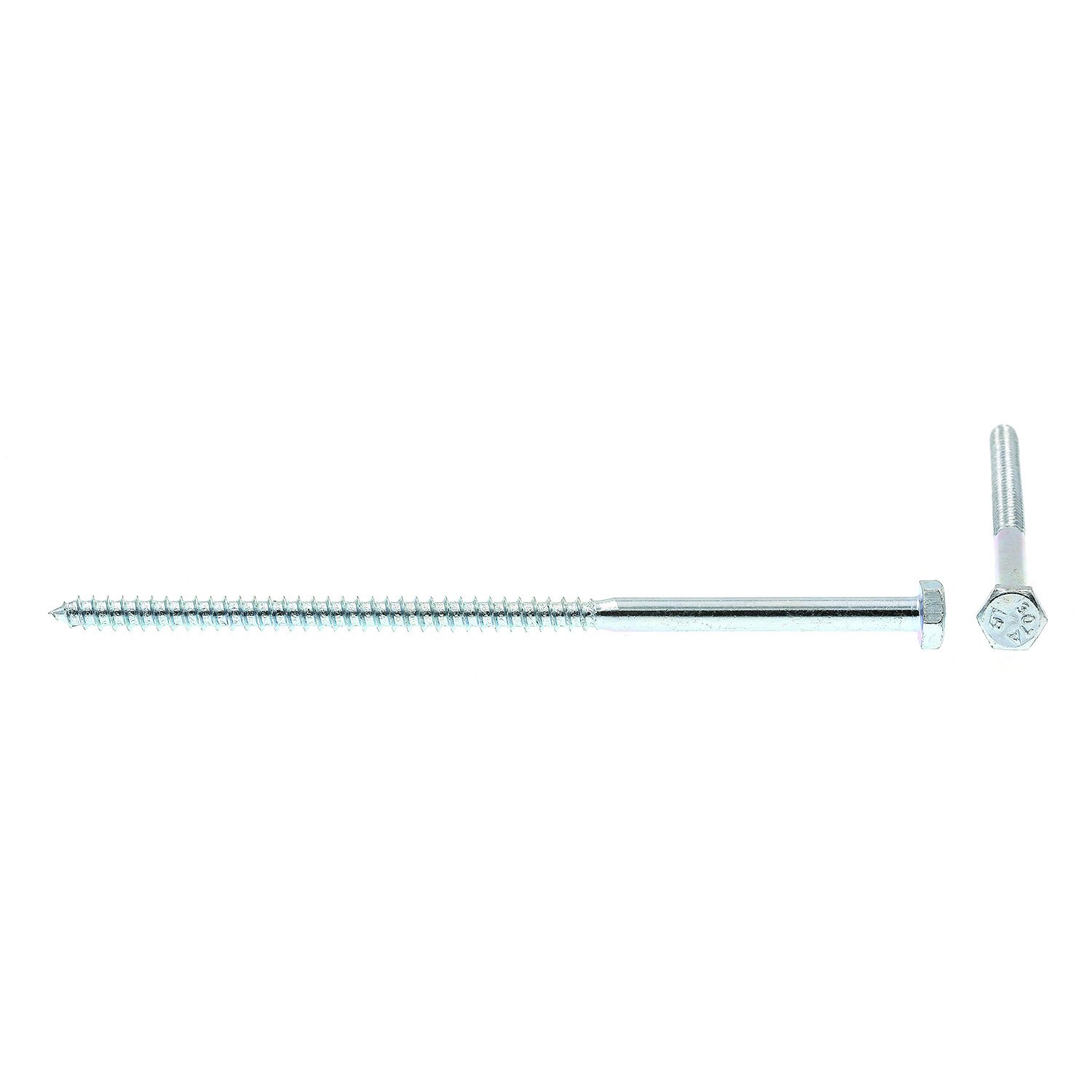 Prime-Line 9055420 Hex Lag Screws, 1/4 In. X 6 In., A307 Grade A Zinc Plated Steel (50 Pack)