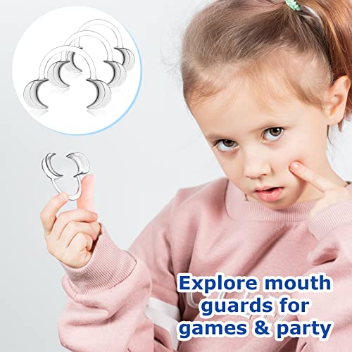 60 Pieces C Shape Teeth Whitening Cheek Retractor Autoclavable Dental Mouth Opener Clear Disposable Dental Lip Cheek Retractor for Dentist, Mouthguard Challenge Game, 20 Medium, 20 Large, 20 Small
