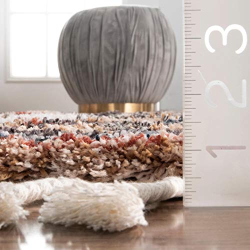 nuLOOM Rosemarie Southwestern Moroccan Shag Accent Rug, 2' x 3', Grey
