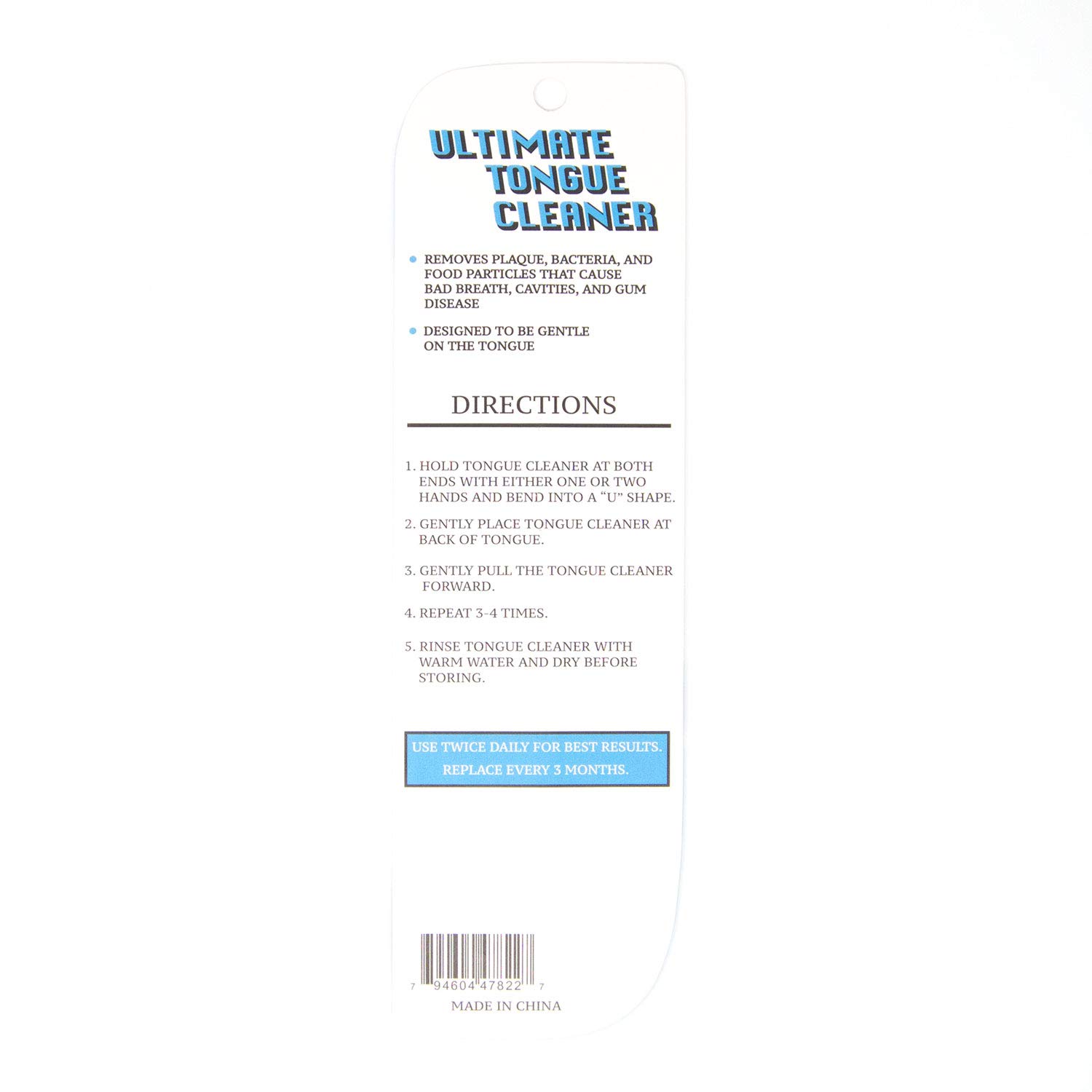 Ultimate Tongue Cleaner | 4 Pack Plastic Tongue Scraper | Gentle and Effective Cleaning | Fight Bad Breath and Plaque