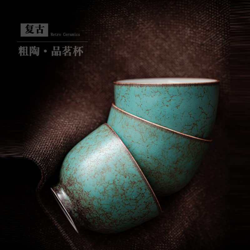 6-Piece Set of Traditional Chinese Tea Cups,Tea Cup Without Handle,Small teacups Bulk,Chinese Kungfu Tea Set,Traditional Chinese Tea Cup