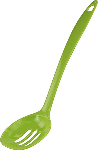 Reston Lloyd Melamine Slotted Spoon Kitchen Utensil, Premium Quality Utensil with Heat Resistant Ergonomic Handle, Durable BPA-Free Plastic, 11.5 inch long, Set of 6,
