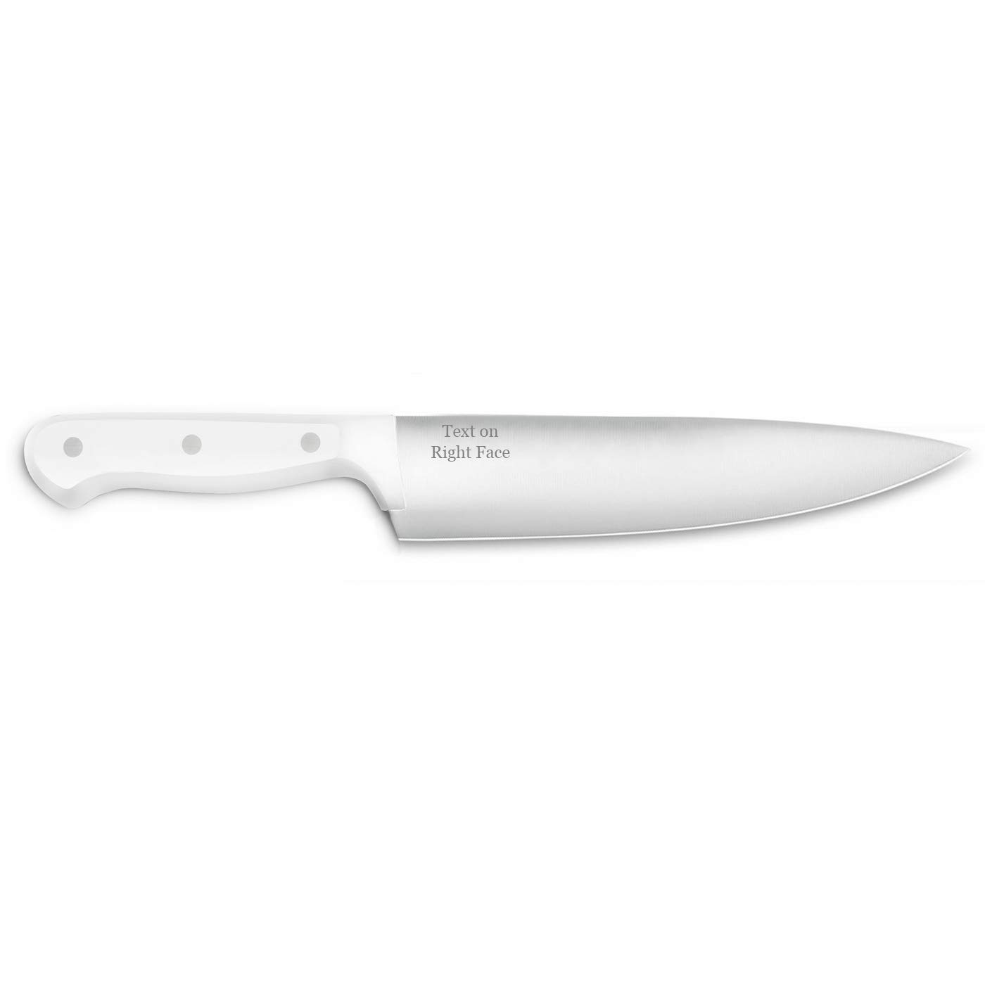 Wusthof Gourmet - 16 Pc. Knife Block Set - White Handles - Personalized Engraving of Chef's Knife and Brushed Stainless Steel Faceplate for Block Available