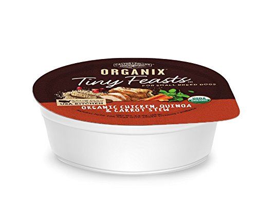 Castor & Pollux Organix Tiny Feasts Organic Chicken, Quinoa & Carrot Stew Dog Food Trays, 3.5 Ounce (Pack of 12)