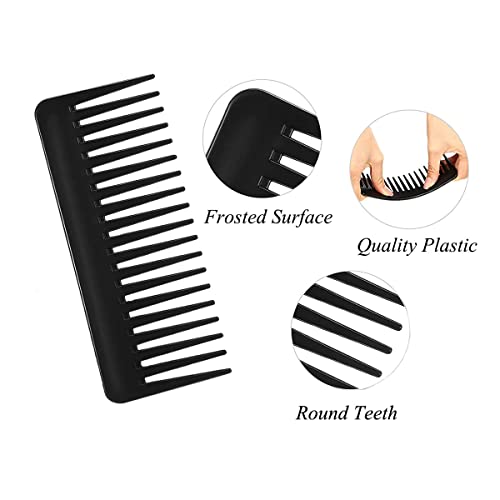 3 Pieces Wide Tooth Detangling Shower Hair Comb for Women Curly Wet Dry Long Thick Hair