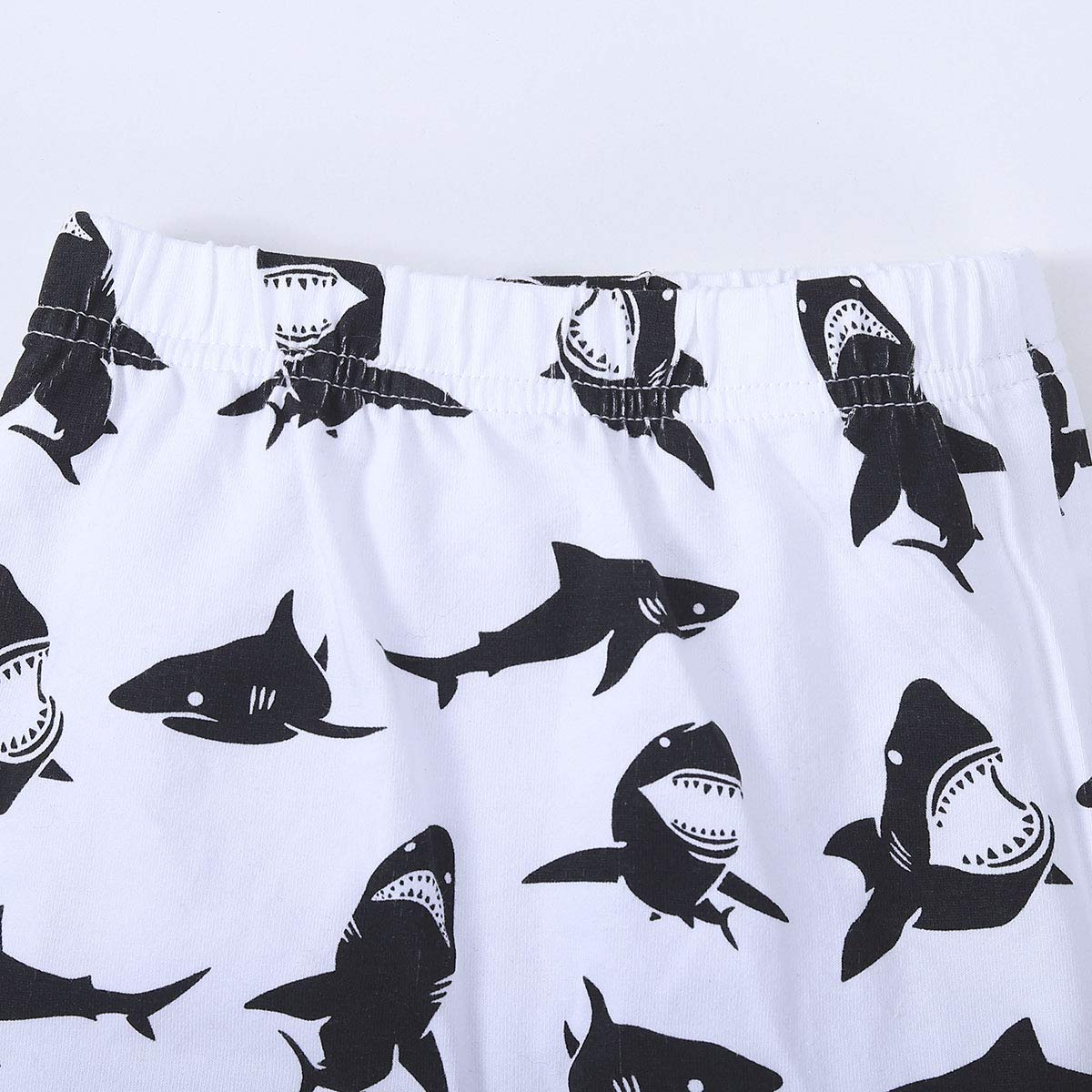 U·nikaka Toddler Baby Boy Cartoon Short Sleeve Button Down Shirt & Casual Shorts Kids Summer Outfits Clothes Set Black, 12-18 Months