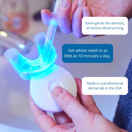Smile Titan Teeth Whitening Kit, Teeth Whitening Gel (4) with 5X LED Accelerator Light and Tray Teeth Whitener