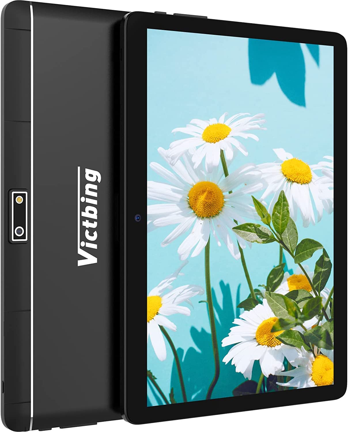 Victbing TPZ Tablet 10.1 inch, Android 10.0 Phablet, Phone Tablets with SIM Slots, 32GB Storage 128GB Expansion, Dual Camera, HD IPS Display, Wi-Fi, Bluetooth, USB Type C, 6000mAh, GPS