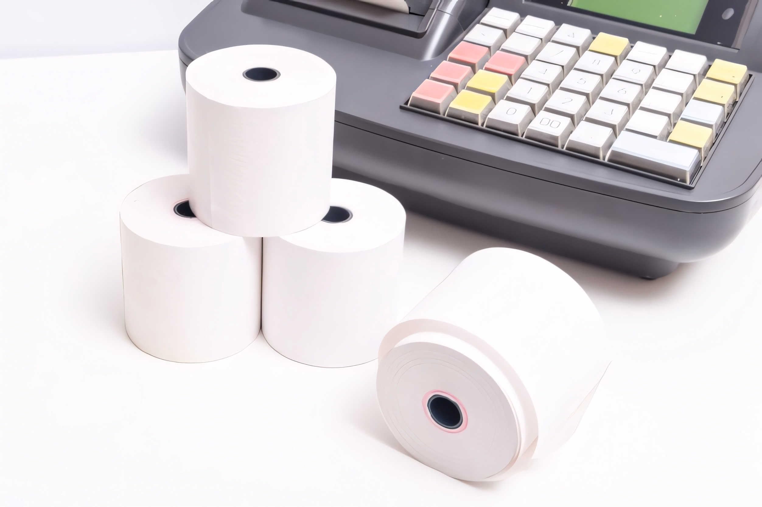 3 1/8 x 230' Thermal Receipt Paper POS Cash Register Calculator Supplies Rolls Individual Packed Compatible with Epson, SNBC, Sam4s, Star, Clover Printers (10 Rolls)