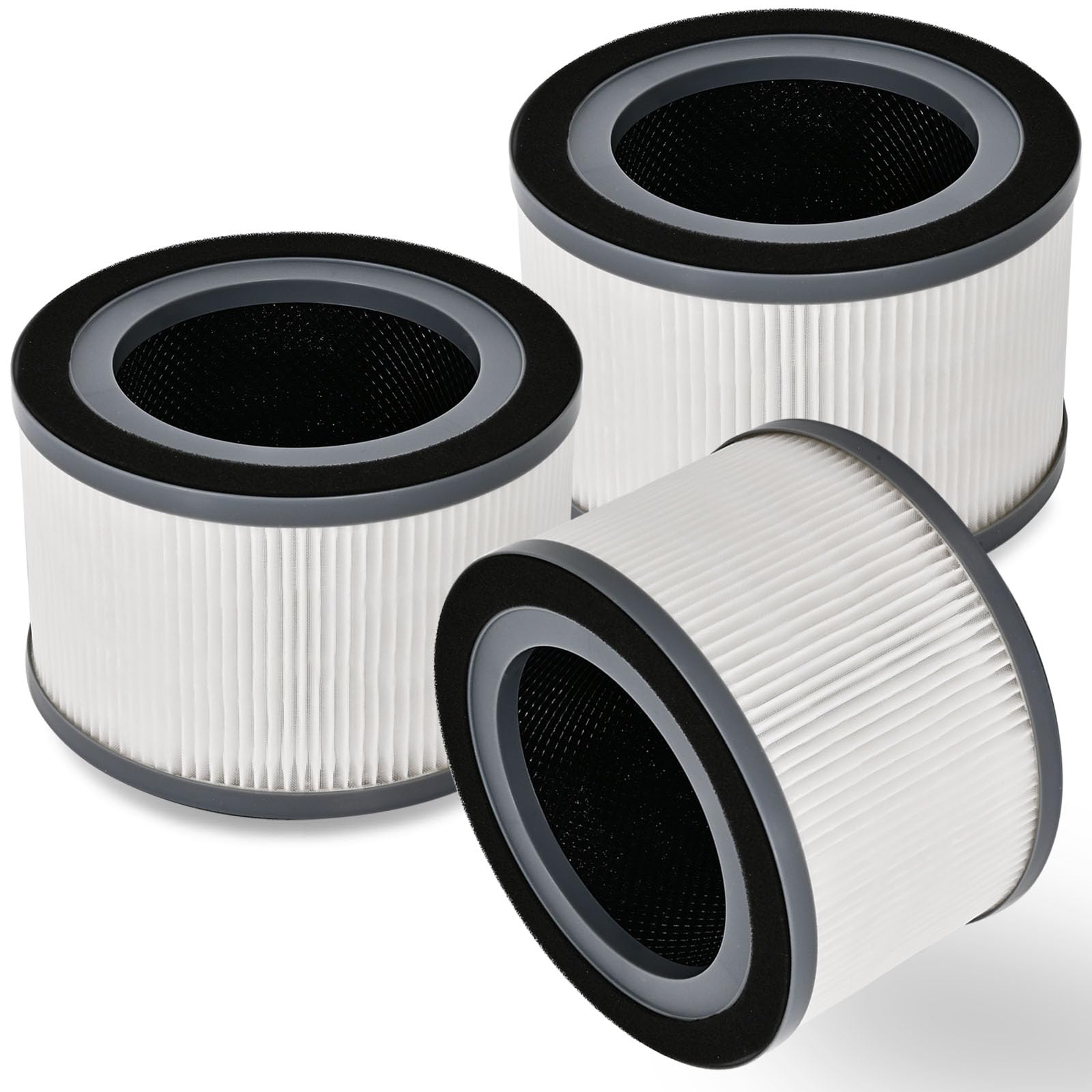 3 Pack Vista 200 Replacement Filters Replacement for LEVOIT Vista 200 Air Purifier, 3-in-1 H13 True HEPA Filter Replacement, Part # Vista 200-RF, 3 PACK Air Purifier Filter
