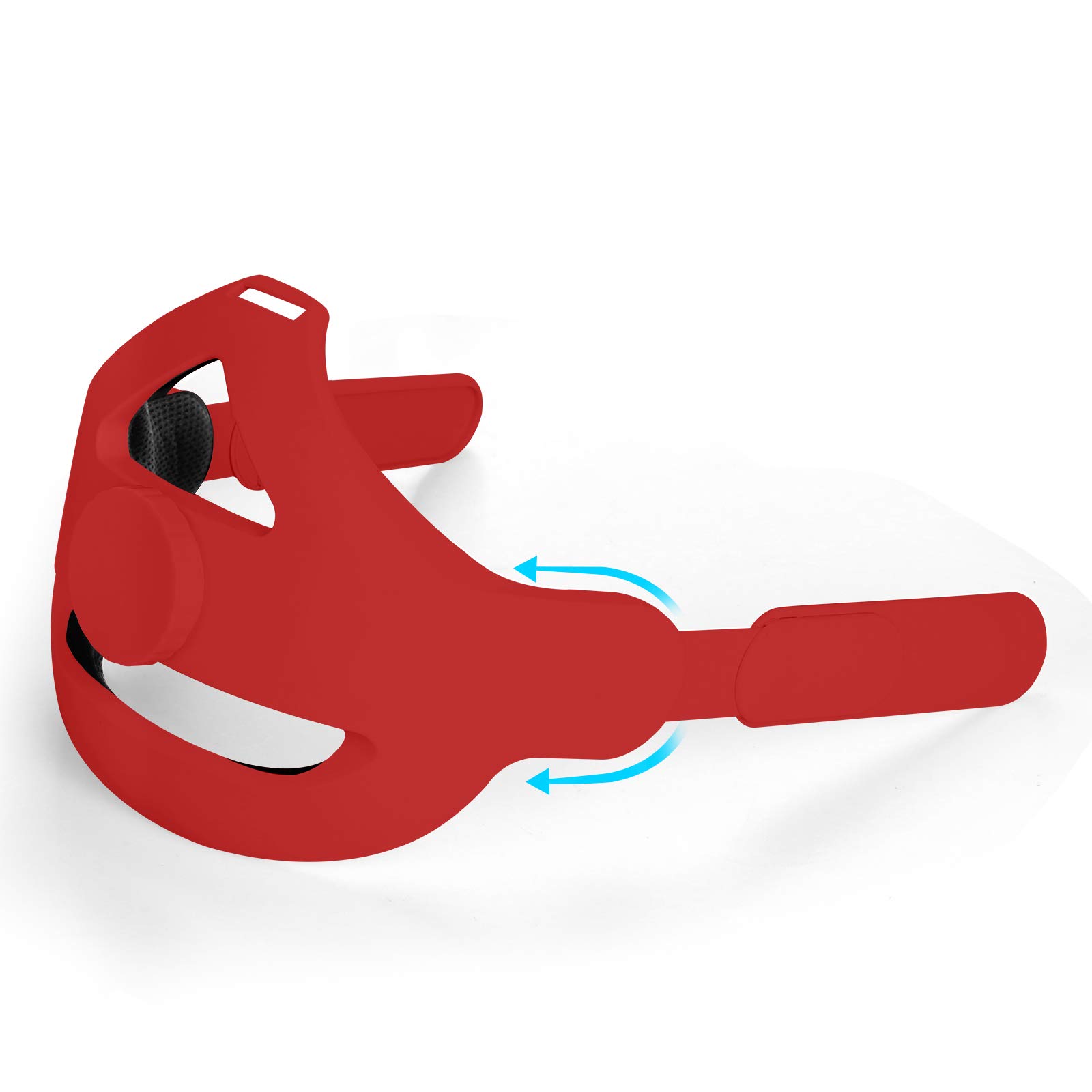 MASiKEN K6 Replacement Head Strap for Oculus Quest 2, Enhanced Support and Comfort Elite Strap Pad, Reduce Head Pressure,Optimize Wearing Experience Oculus2 Accessories (Red)
