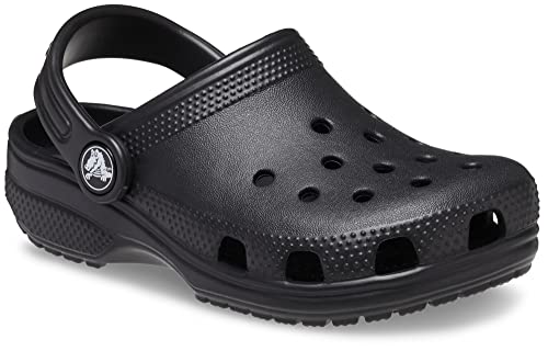 Crocs Kids' Classic Clog , Black/Black, 6 Big Kid