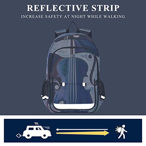 ALAZA Violin Music Note Musical Laptop Backpack Purse for Women Men Travel Bag Casual Daypack with Compartment & Multiple Pockets