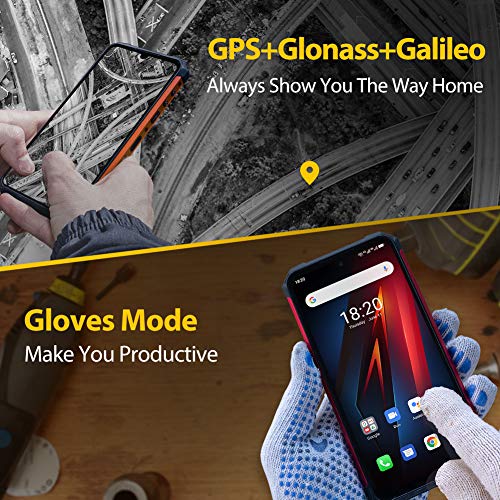 Ulefone Rugged Smartphone Unlocked, Armor 8 4GB + 64GB Android 11, 16MP Triple Waterproof Camera, IP68/IP69K Durable, 6.1 inch HD+, 4G Dual SIM, 5580mAh Battery, NFC, OTG, Fingerprint Face ID, Black
