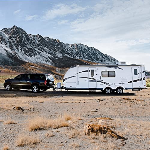 OEDRO Adjustable Trailer Hitch, 6 Inch Drop Hitch Ball Mount Fits 2.5 Inch Receiver, Forged Aluminum Towing Hitch, 2" & 2-5/16" Tow Balls with Double Pin Key Locks, 14,500lbs.
