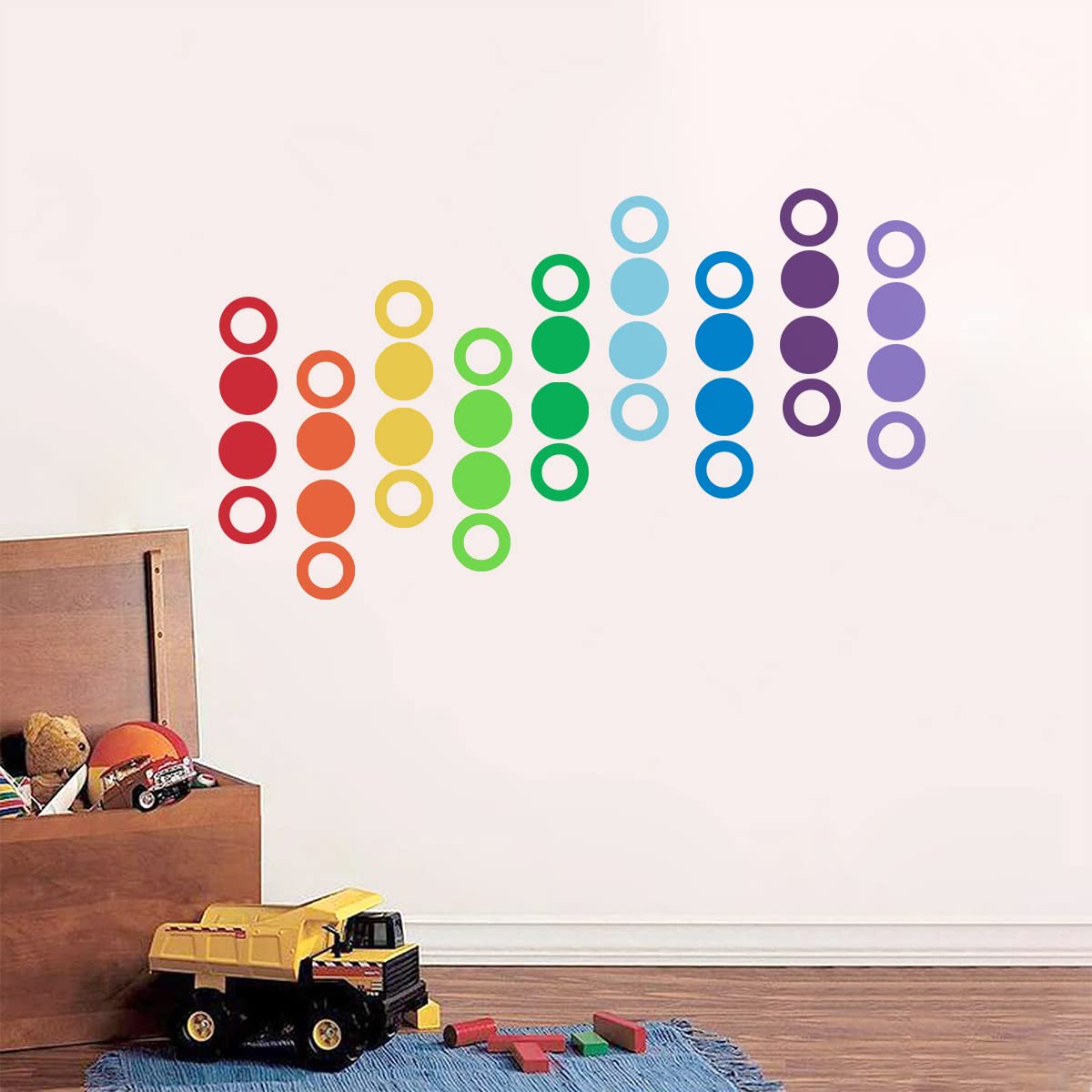 4 Inch Circle Wall Decals Abstract Wall Decal Modern Polka Dot Decals Minimalist Wall Stickers Removable Peel and Stick Wall Decals for Living Room Office Farmhouse Decor
