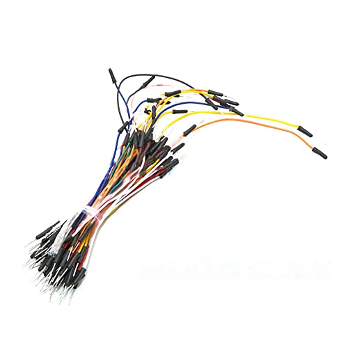 65pcs/lot Electronics Jump Wire Cable Male to Male Flexible Wires for Arduino Breadboard DIY Starter Kit