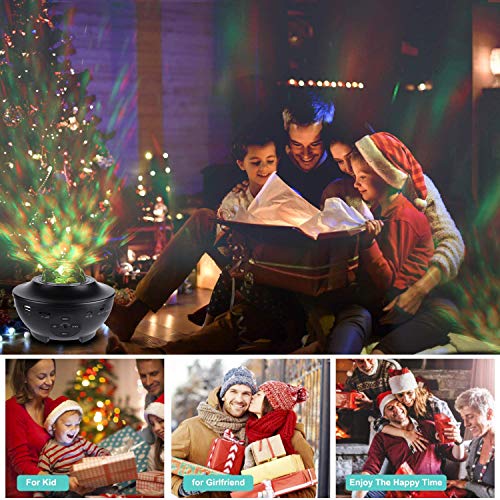 LUXONIC Galaxy Projector Compatible with Alexa, Star Projector with Remote&App Control,Starry Night Light Projector Built-in Bluetooth Speaker for Kids Gift,Bedroom Decoration