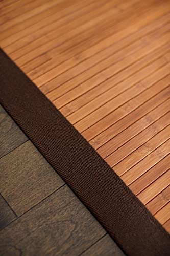Anji Mountain Contemporary Rug, 4 ft x 6 ft, Chocolate