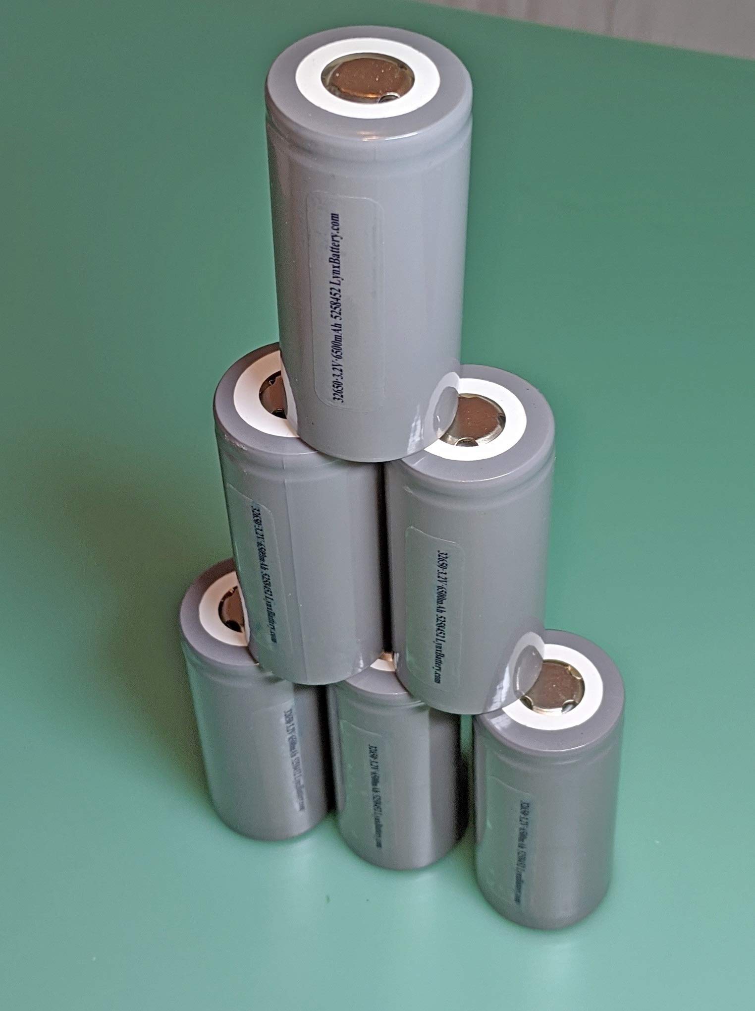 Lynx Battery 32650 3.2V 6.5Ah Lithium Iron Phosphate (LiFePO4) Rechargeable Cell