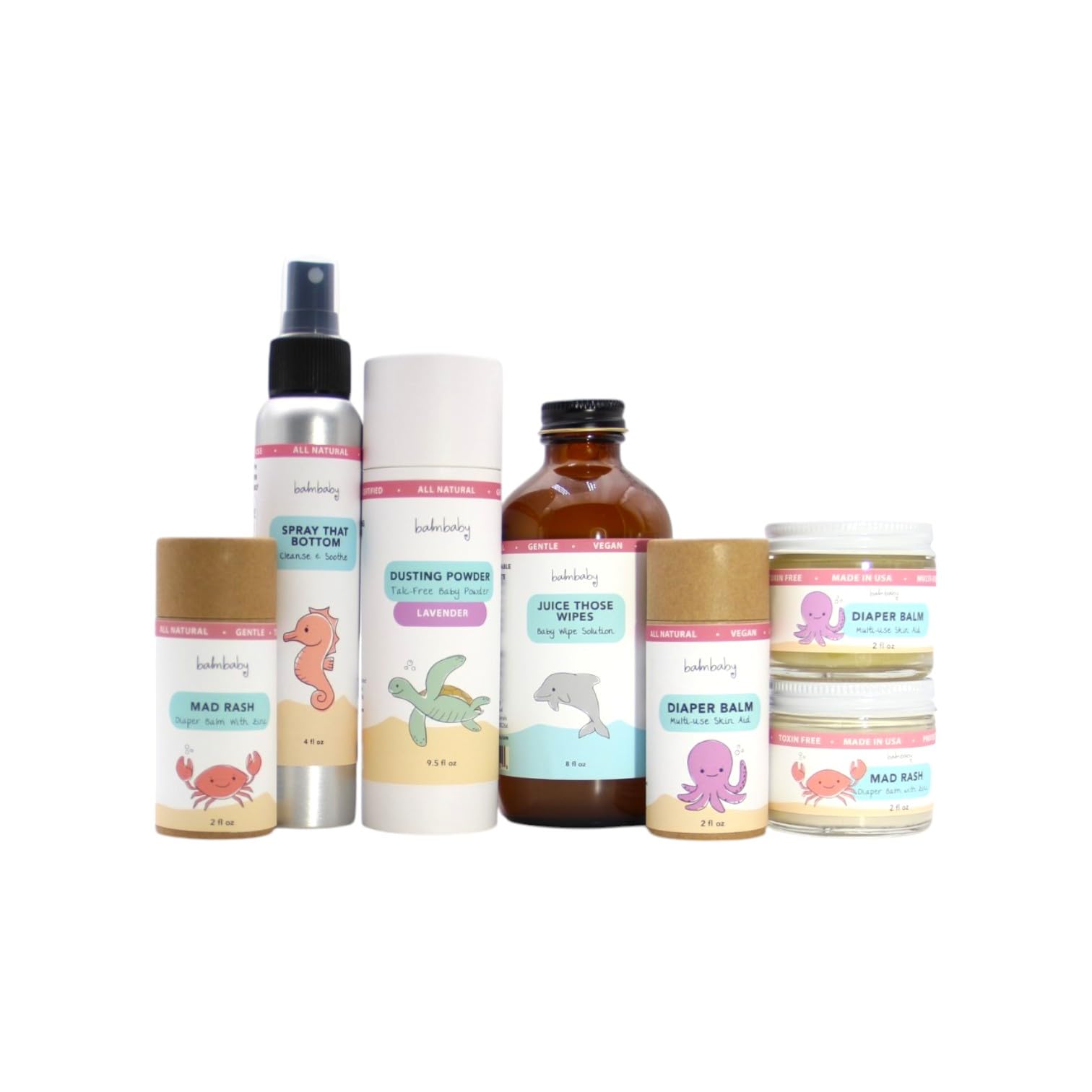 Balm Baby Juice Those Wipes All Natural Cloth Wipe Concentrated Solution – Make Your Own Cloth or Disposable – for Baby, Kids, Adults – Use at Home, Road Trips, Airplane, Camping - Glass Bottle