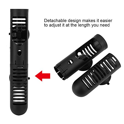 Hffheer Fish Tank Heater Guard Protector Detachable Fish Tank Heating Rod Sleeve Plastic Aquarium Heater Protective Cover Guard with Suction Cups(#2)