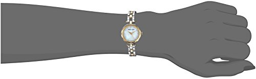 Anne Klein Women's Premium Crystal Accented Two-Tone Open Bracelet Watch
