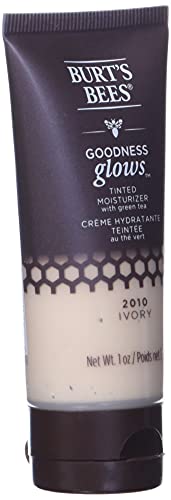 Burt’s Bees Goodness Glow Tinted Moisturizer, Rich in Antioxidants, Ivory, 1.0 Ounce
