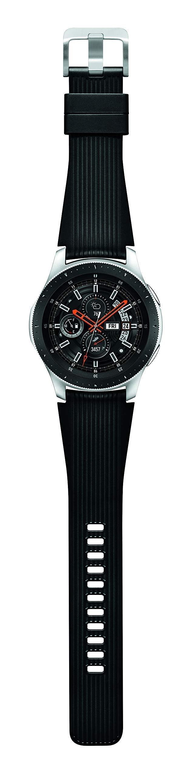 Samsung Galaxy Watch (46mm) Silver (Bluetooth), SM-R800 International Version (Renewed)