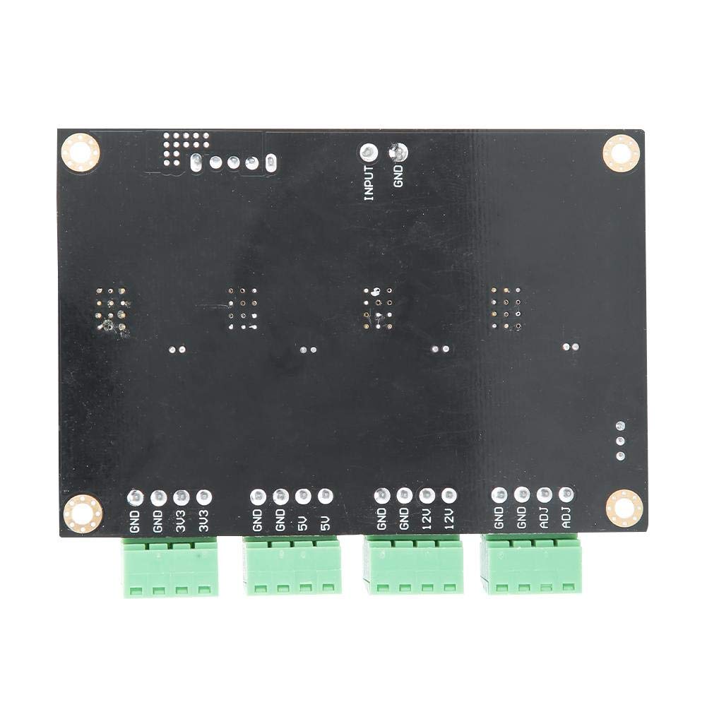 Multi-Channel Power Supply Module with 3.3V/5V/12V/ADJ, Adjustable Voltage Output Buck Converter with Four and high Performance LM2596 Chips