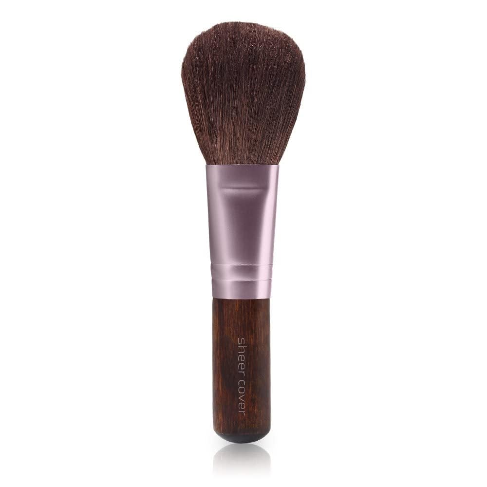 Sheer Cover – Flawless Face Kit – Perfect Shade Mineral Foundation – Conceal & Brighten Highlight Trio – with FREE Foundation Brush and Concealer Brush – Tan Shade – 4 Pieces