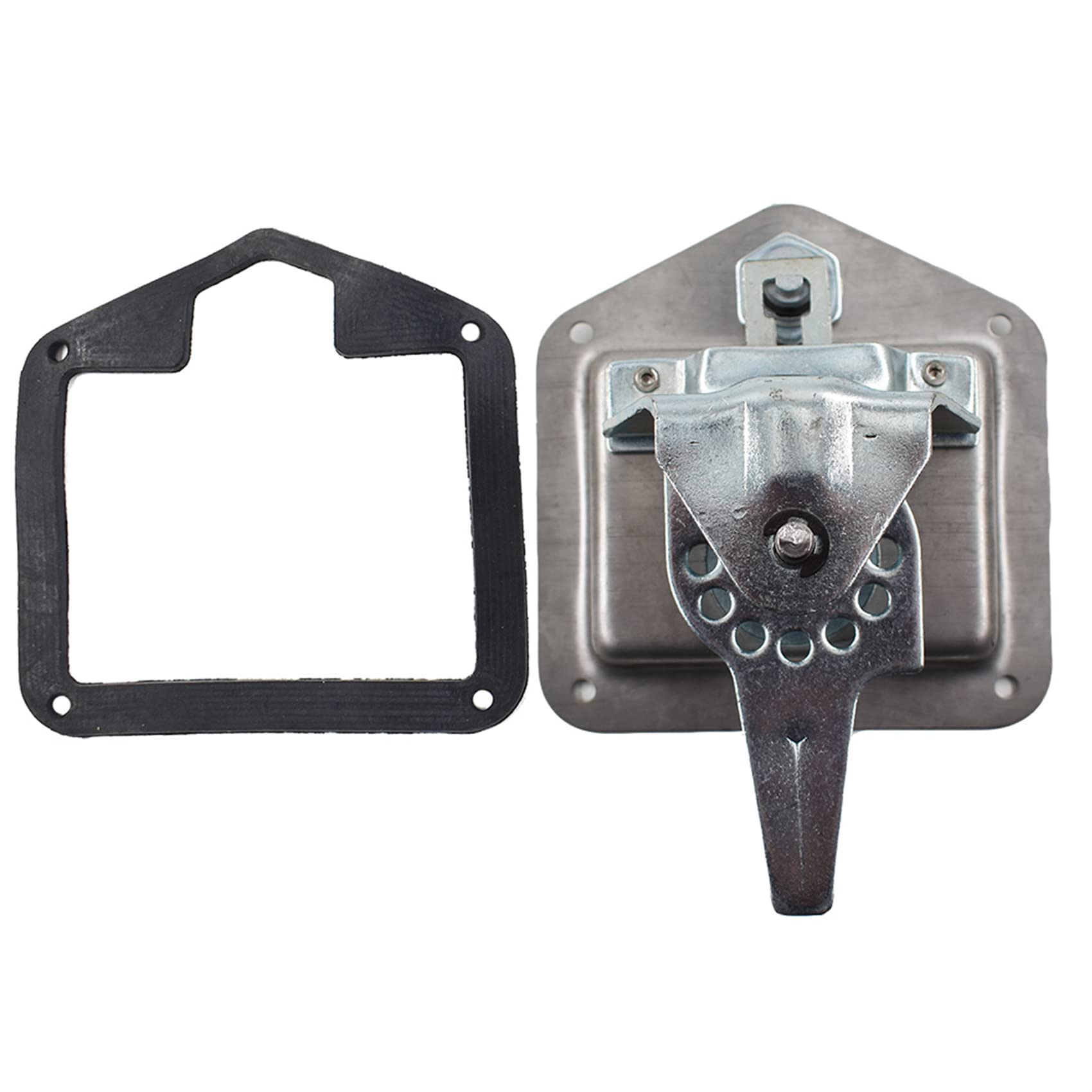 2 Trailer Door Latch T-Handle Lock Stainless Steel Keys for Camper RV Truck Tool
