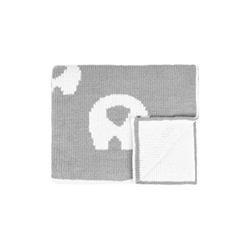 Tadpoles Ultra Soft Reversible Chenille Baby Blanket - Elephant Grey | 30" x 40" | Made of 100% Microfiber Polyester | Soft, Gentle & Hypoallergenic | Ideal as a Swaddle, Receiving Blanket & More