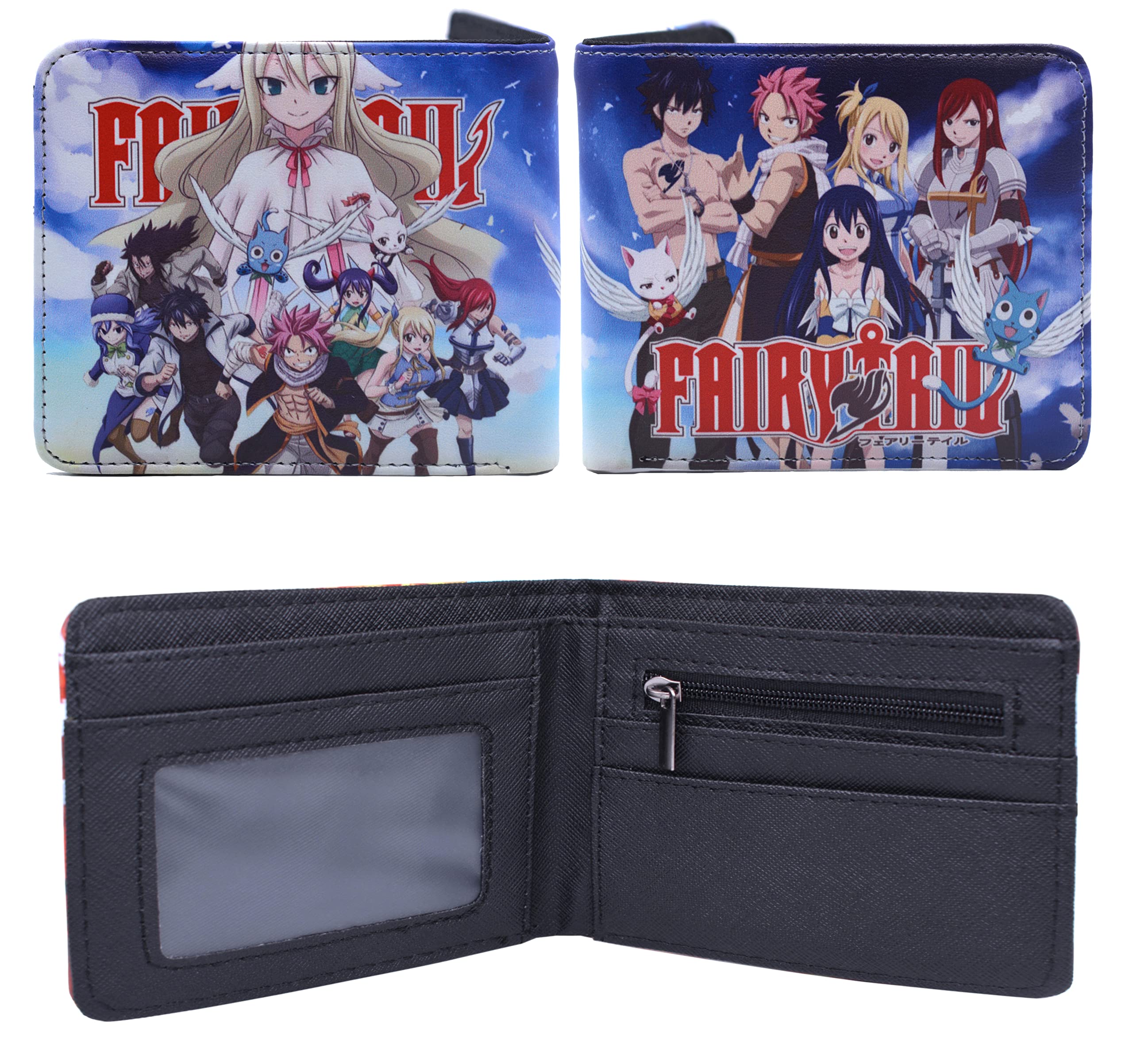 Amatensu Anime Characters Lucy Heartfilia wallet Etherious Natsu Dragneel wallet Gray Fullbuster wallet Erza Scarlet wallet E