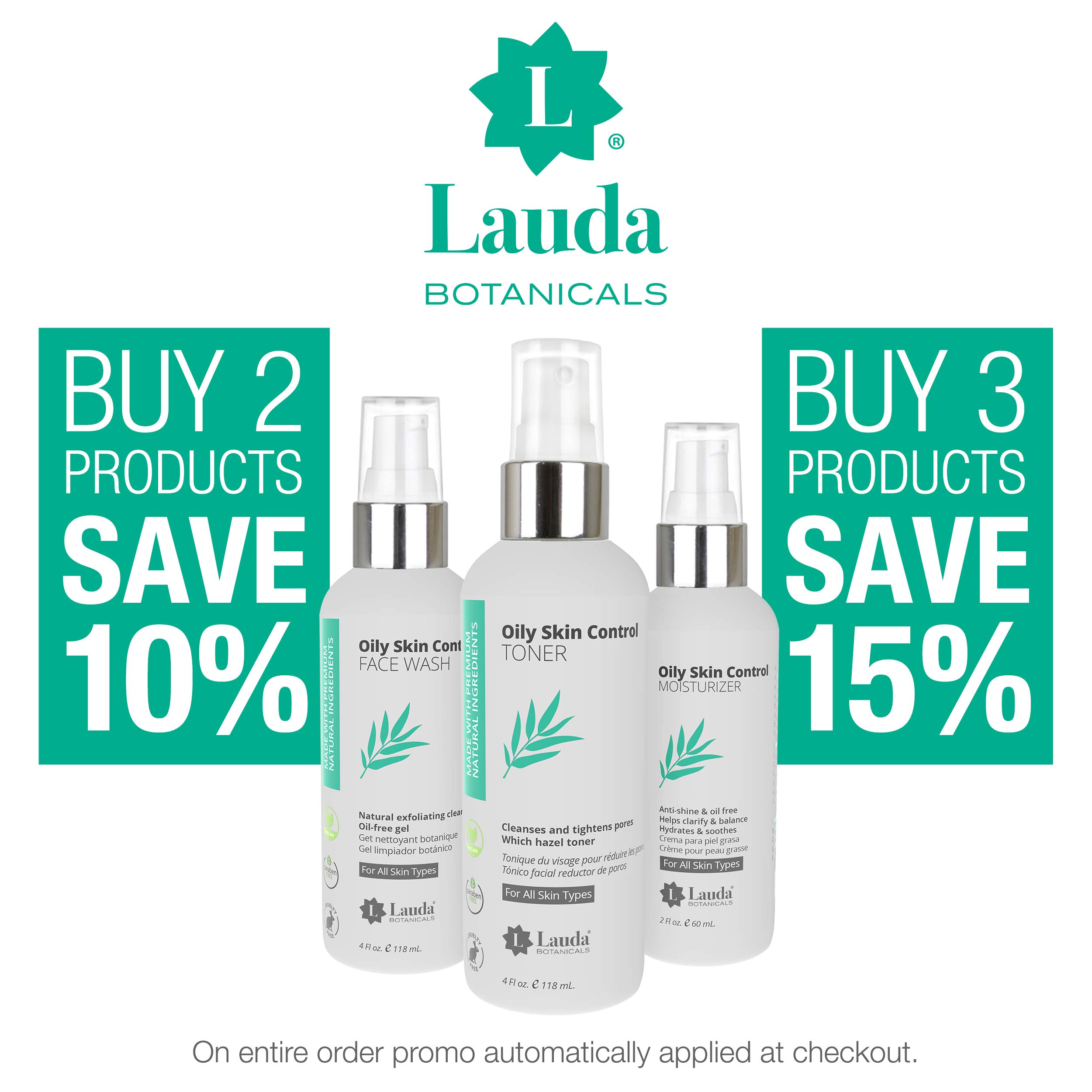 Blackhead Remover Cleanser with Salicylic Acid, Deep Pore Facial Cleanser, Blackhead Eliminator and Dissolving Gel, 1 Ounce by LAUDA BOTANICALS