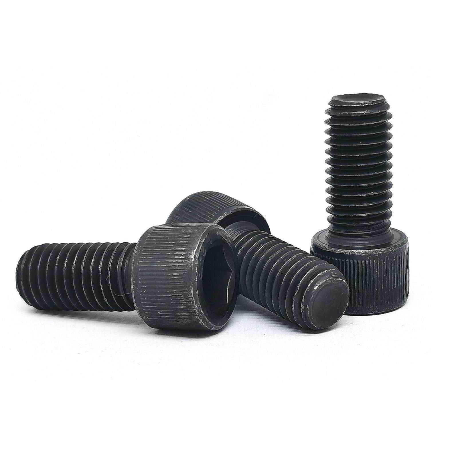 M12-1.75 x 25mm Socket Head Cap Screws, 12.9 Grade Alloy Steel, Allen Socket Drive, Black Oxide Finish, Full Thread,ďź5 Pcsďź