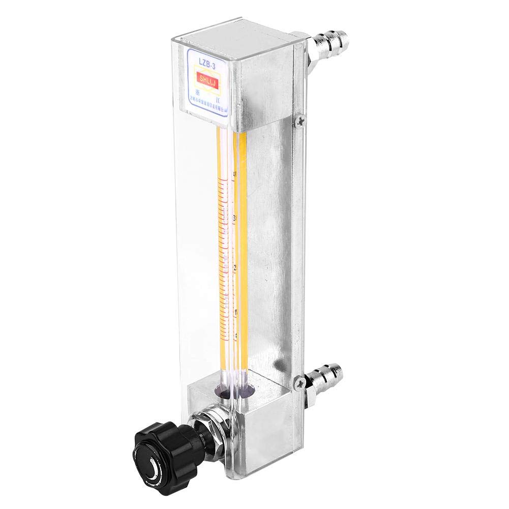 LZB-3 Glass Tube Meter Liquid Water Flowmeter Water Meter for & Liquid Metal Barbed Connector Tool Flowmeter Instrument (10-100mL/min),Other Valve Accessories