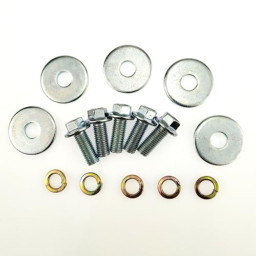 ANP PUAUTO 3/4 Inch Go Kart Clutch Bolt Kit Predator Engine Clutch and Lock Washer for Go Kart Predator Engines, Minibike and Kart Engine, Bolts for 10/12 Teeth Clutch Bolt Kit(5PCS)